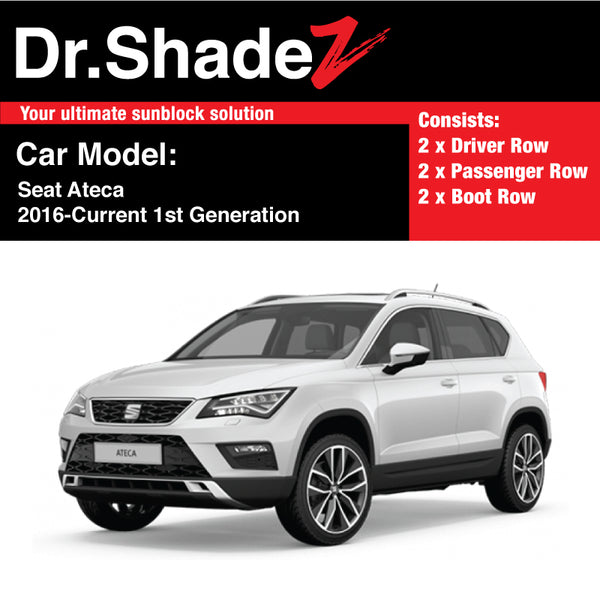 Seat Ateca 2016-2020 1st Generation Spain Compact SUV Custom Sunshades ...