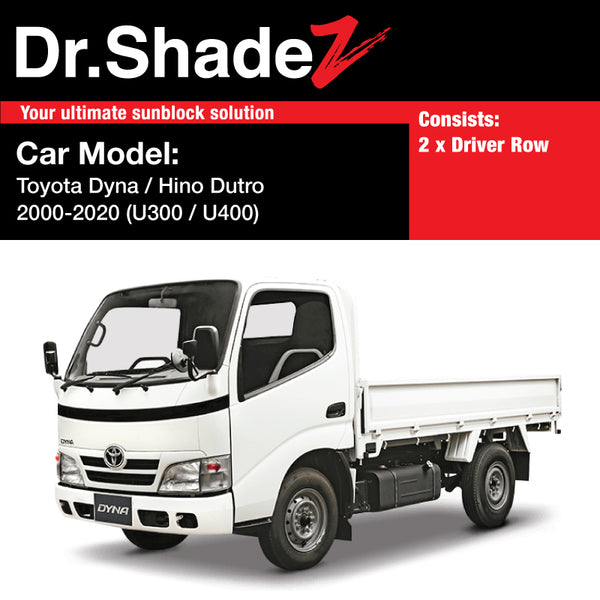 Toyota Dyna Hino Dutro 2000-2019 (U300 U400 Series) Magnetic Sunshades ...